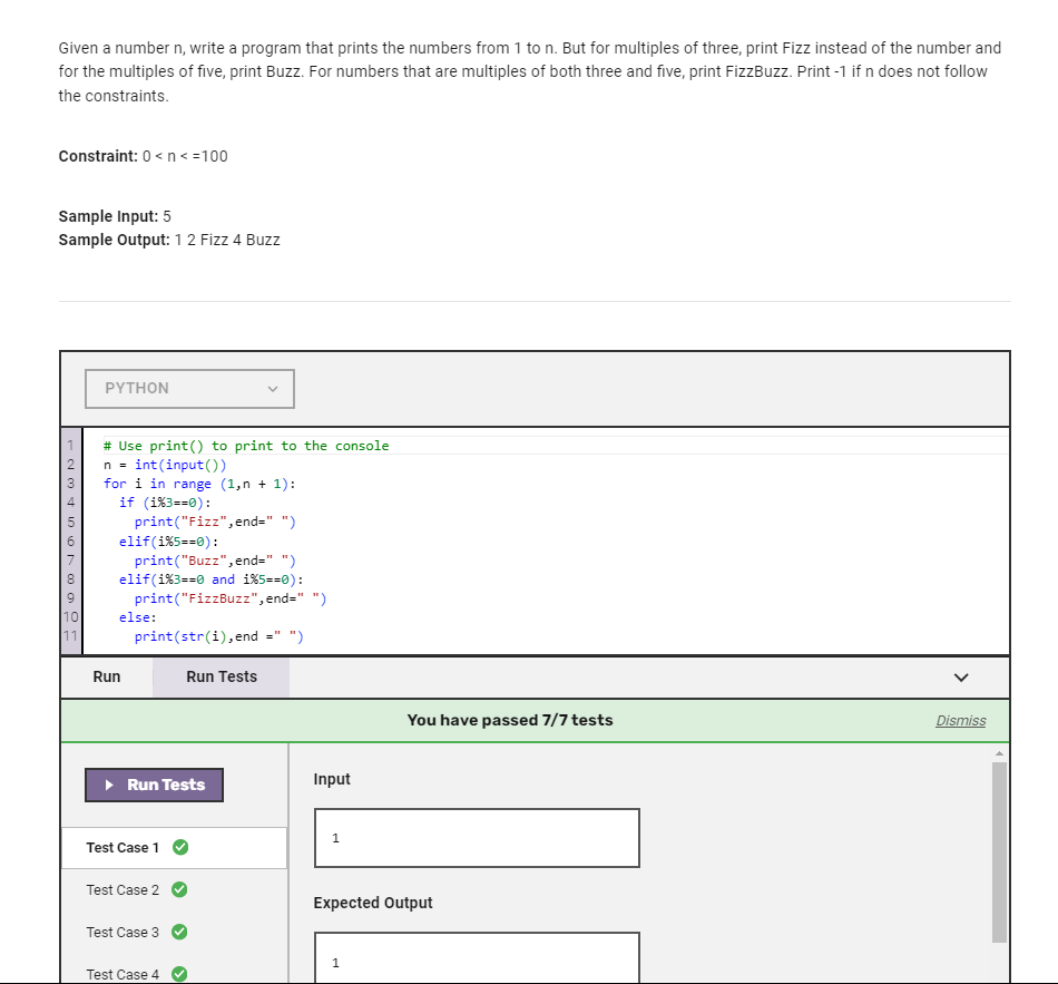 FizzBuzz and Pattern Printing in Python | by Akshat M | Nov, 2024 | Medium