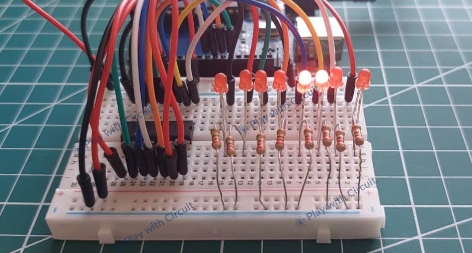Understanding 74HC595 Shift Register and Interfacing It with Arduino UNO | by Play with Circuit ...