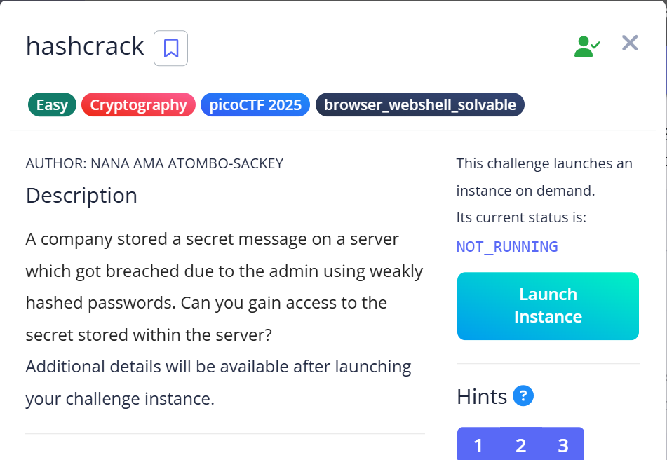 hashcrack challenge picoCTF walkthrough (beginner friendly) | by ...