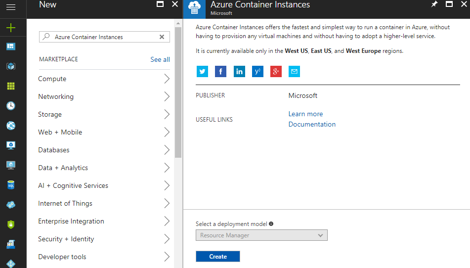 Creating an Azure Container Instance from the Azure Portal | by Ton Yeung | Medium