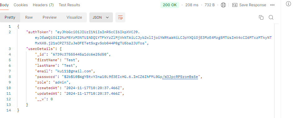 Authentication and Authorization Module with JWT Tokens and Role-Based Login Using Node.js ...