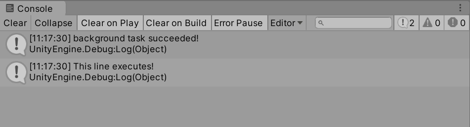 Log Exceptions From C Tasks To Unity Console By No Such Dev Medium