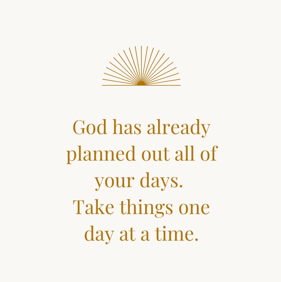 One Day at a Time - Walk with Him - Medium