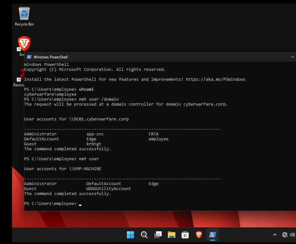 Active Directory Powershell Enumeration and lateral Movement - Keith Hayden - Medium