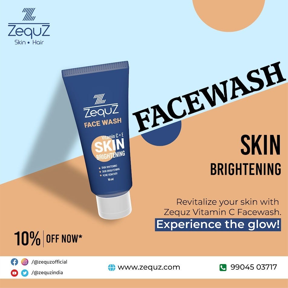 Revitalize your skin with ZequZ Vitamin C Face Wash - ZequZ - Medium