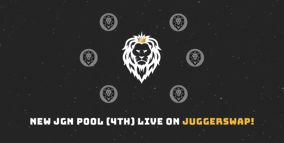 New JGN Pool (4th) Live on JuggerSWAP! - JGN DeFi - Medium