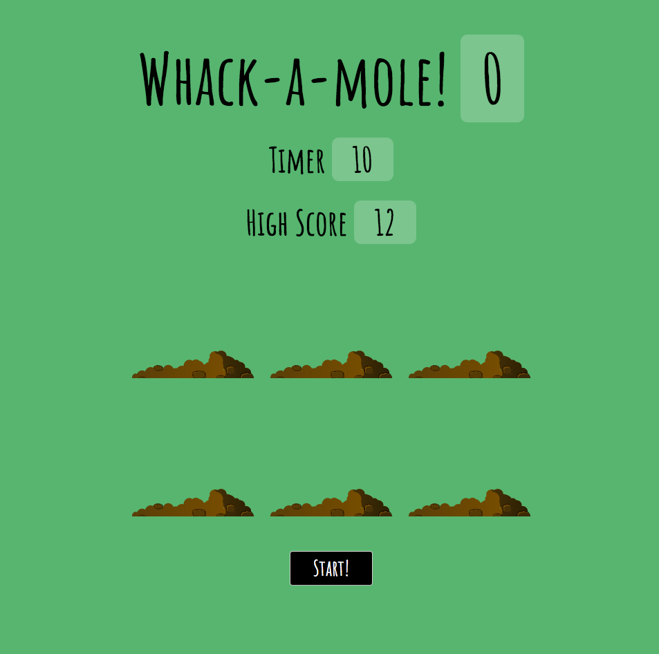 Vanilla JS Whack-A-Mole. I’ve been brushing up on some basic… | by Peter Chicarielli | Medium