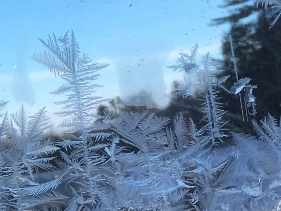Cold. Windows frost in winter Disguising the… | by The Musketeer | Medium