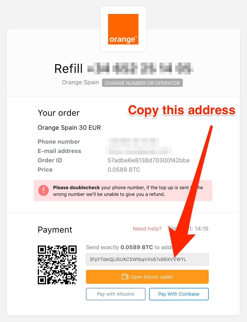 How to pay using Coinbase manually - Bitrefill Blog - Medium