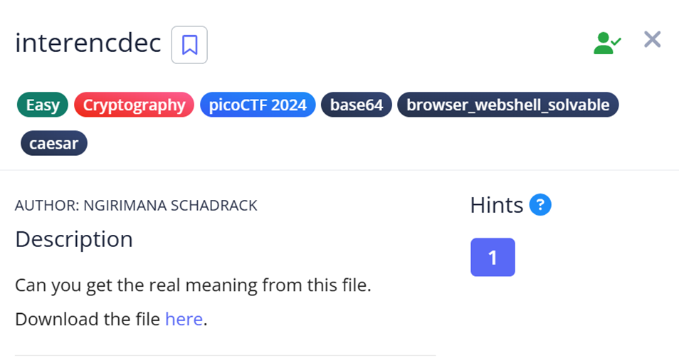 Decrypting Fun: My Journey Through the PICO CTF 2024 Interencdec Challenge | by david Mwamburi ...