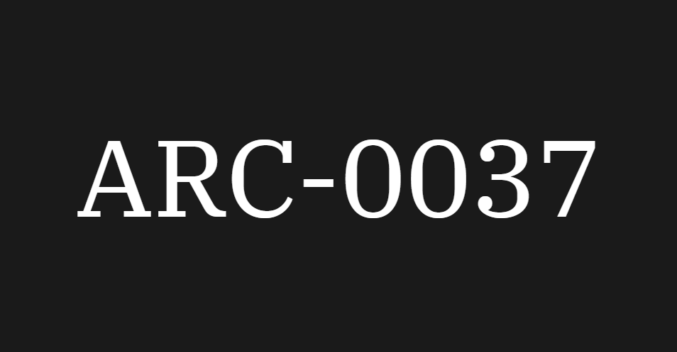 The most important are ARC-0037 and ARC-0038: Why? | by AnDerio | Jul ...