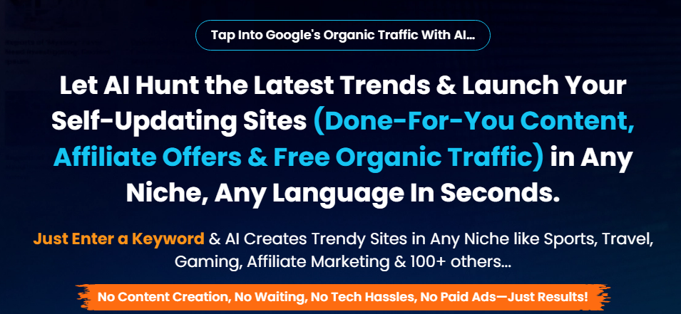 TrendsHunter AI Review: Combining AI to Create Self-Updating Sites in ...