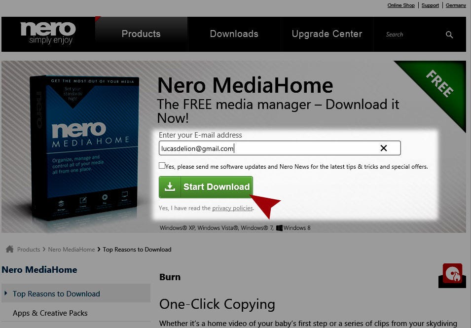 Instalação. Nero MediaHome | by lucas | Medium