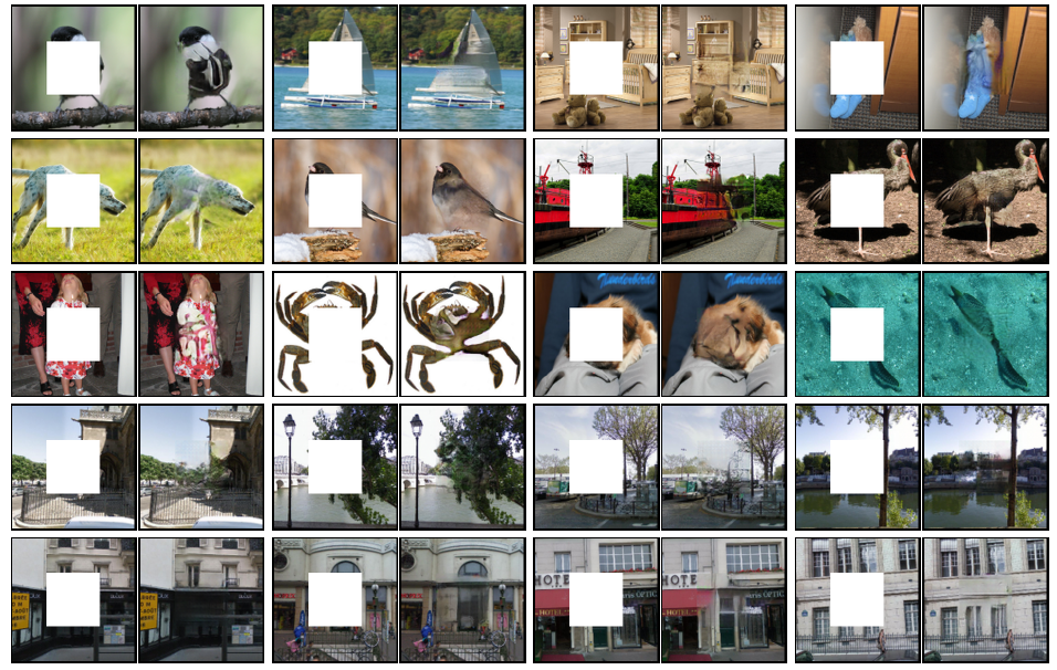 Review — Context Encoders: Feature Learning by Inpainting | by Sik-Ho Tsang | Medium