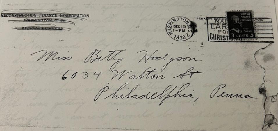 PRR Grandfather Letters, Dec 15, 1938 Washington DC, 18 of 46 | by ...