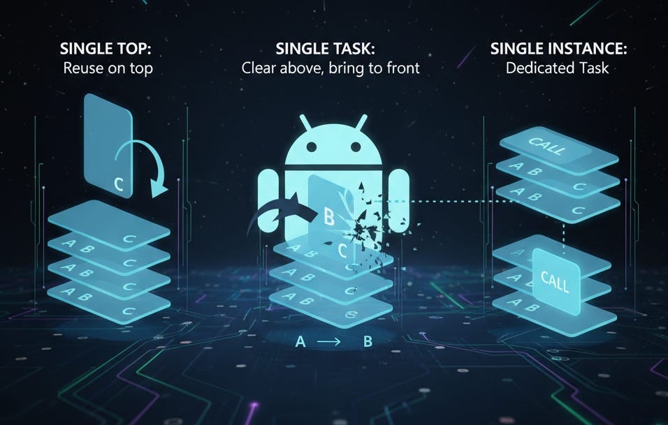 Android Launch Modes: SingleTop, SingleTask, SingleInstance | Stackademic