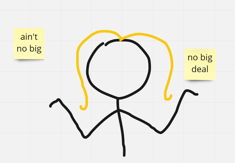 Shrugging Stick Figure