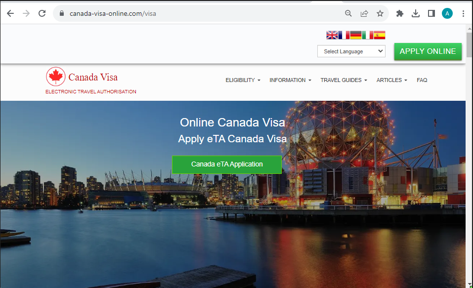 CANADA Official Government Immigration Visa Application FOR FRENCH ...