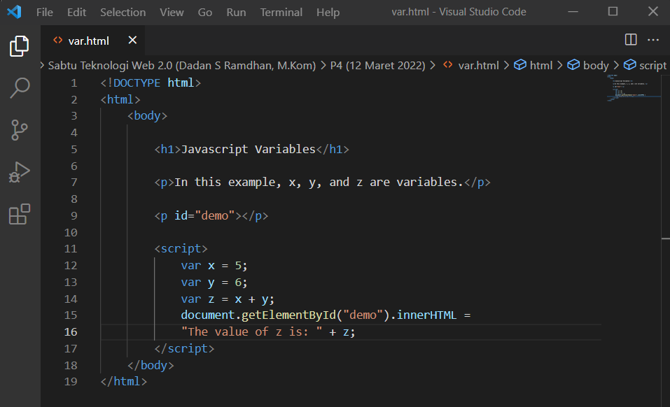 JAVASCRIPT. Javascript adalah bahasa pemrograman… | by DwikaCahyaFebriana | Medium