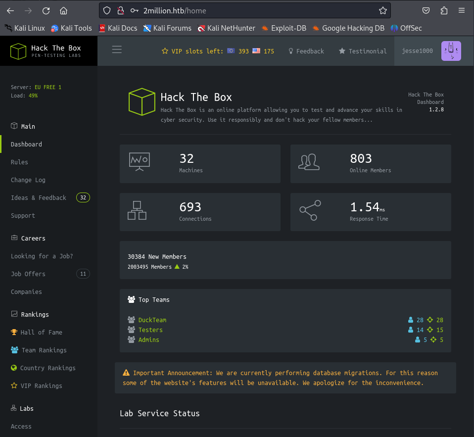TwoMillion Machine From HackTheBox | by Jesse Paredes | Nov, 2024 | Medium