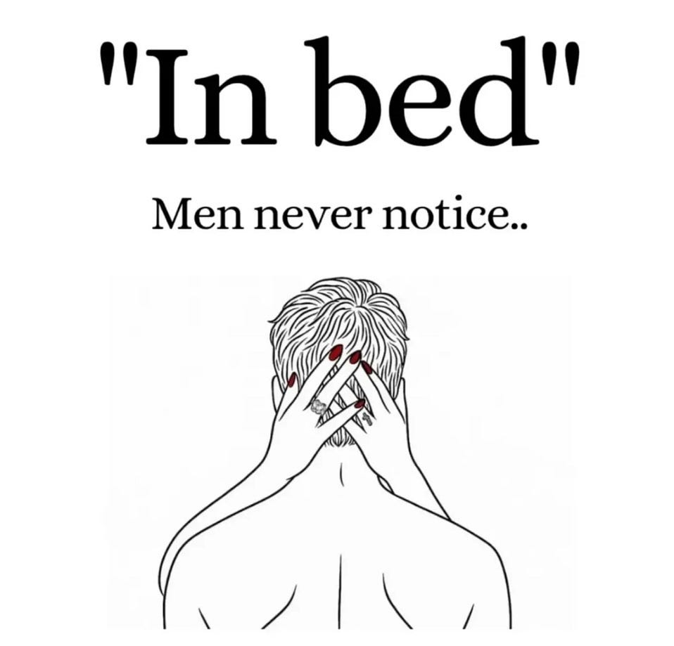 “In bed” - Life line - Medium