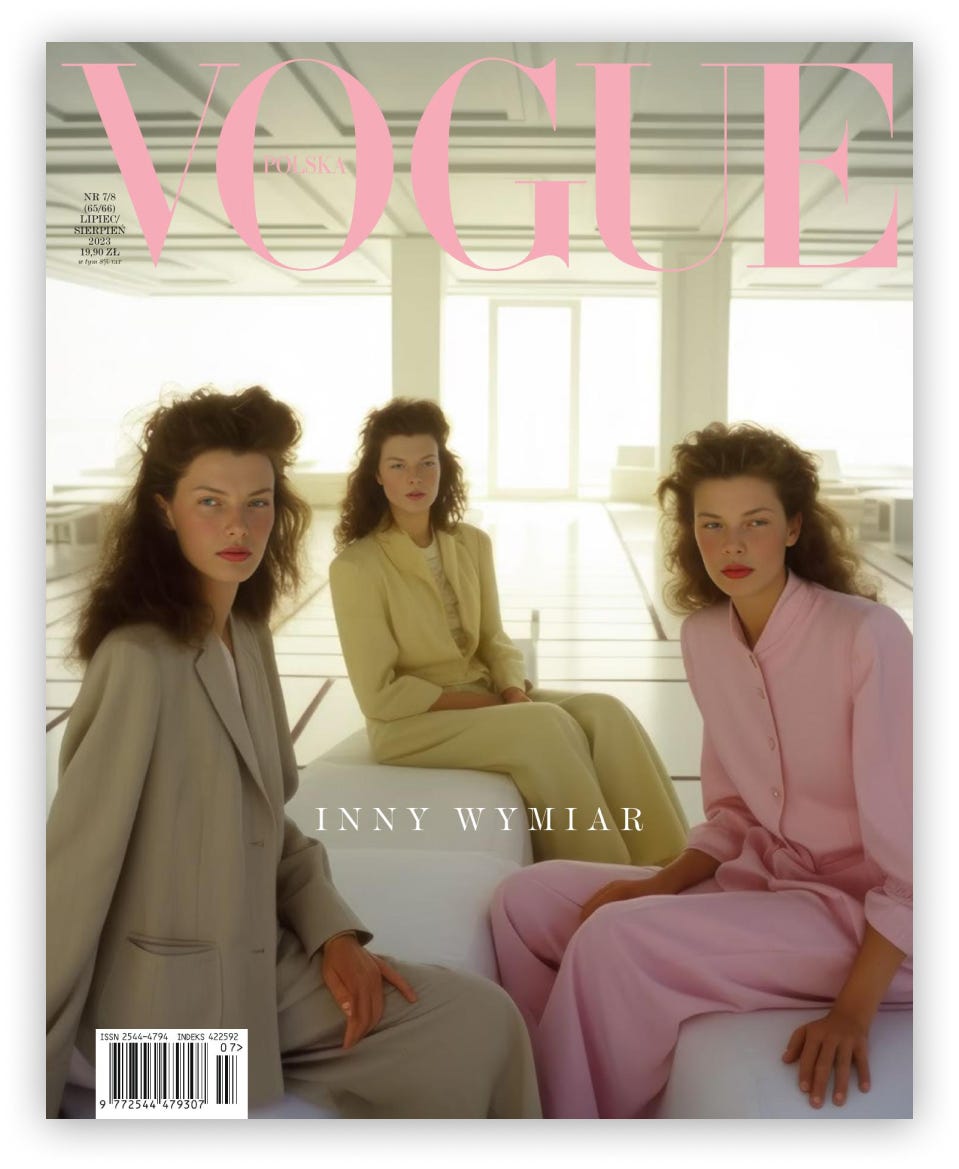 Will models lose their jobs?. Another magazine cover created with the ...