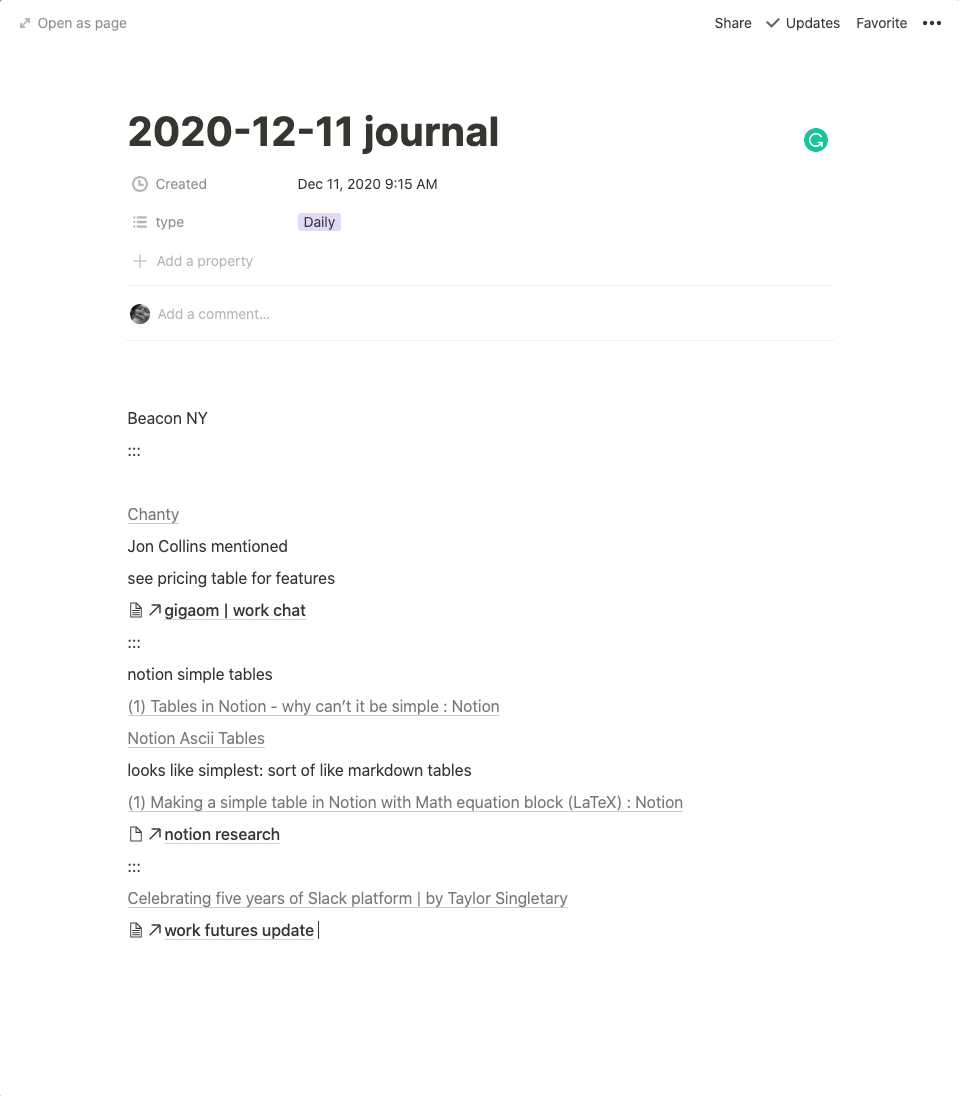 Working in Notion | Part 1. How I use Notion for journaling and… | by ...