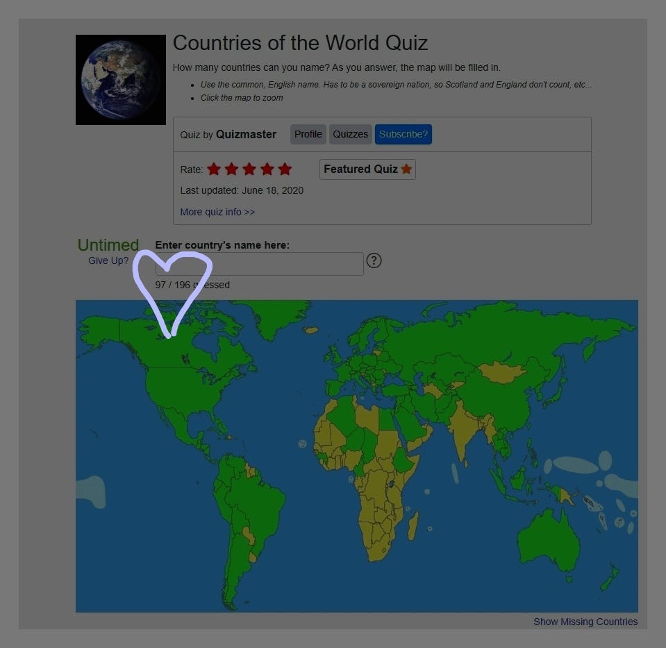 countries of the world quiz !! - mary - Medium