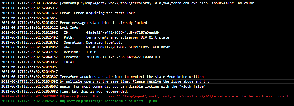 Fixing Terraform ‘Error acquiring state lock’ in Azure | by Jack Roper | Towards Dev