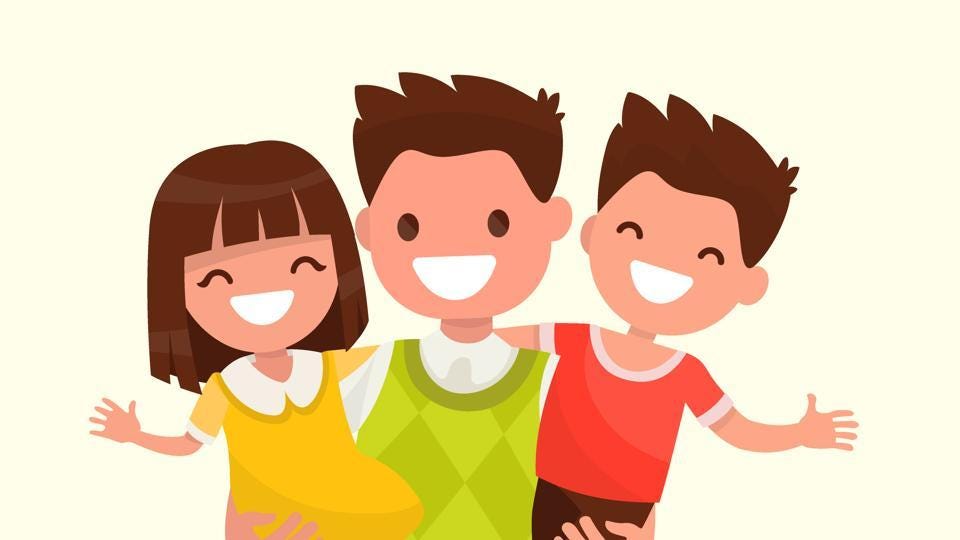Spend Time With Friends Cartoon