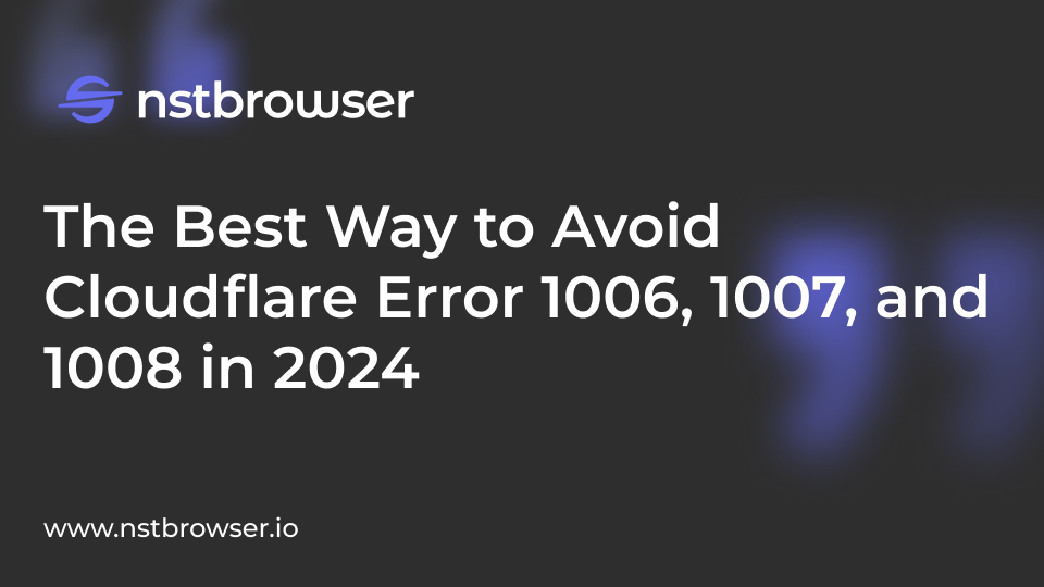 Cloudflare Errors 1006, 1007, 1008: What Are They and How to Avoid Them? | by Parker Montgomery ...