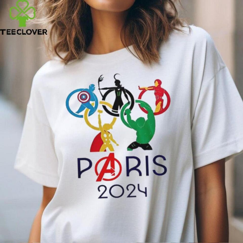 Olympic Paris 2024 Marvel Team USA Unisex T Shirt - teeclover - Medium