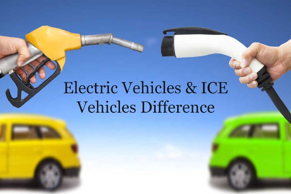 Differences Between Electric Vehicles And Ice Vehicles By Electric
