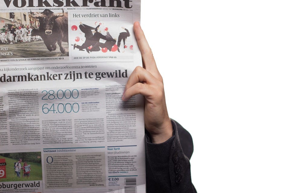 WHY I DO NOT LIKE TO READ THE MORNING NEWSPAPER | by Salome Pinto | Medium