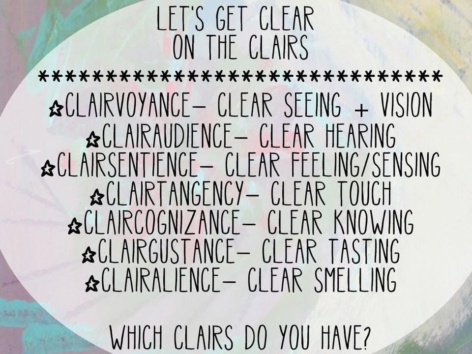 What are the Clair’s?. What is your dominant psychic Clair… | by Sheila ...
