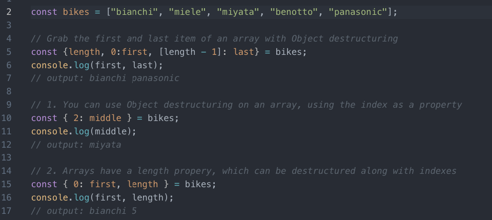 Array And Object De Structuring In Javascript By Samuel Guo