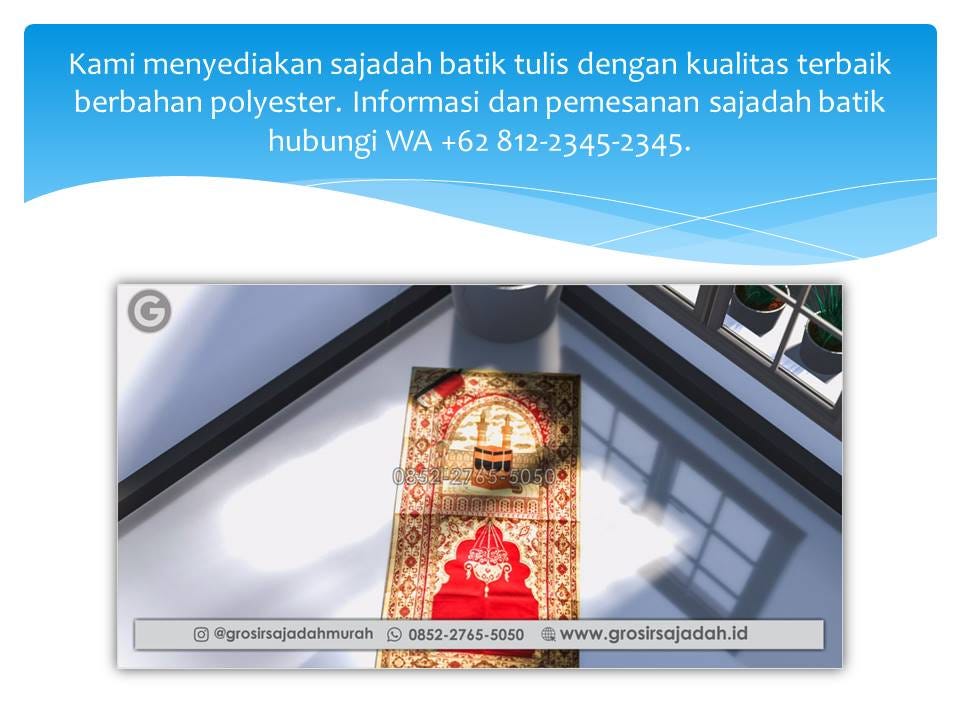 PROMO!!! +62 812–2345–2345 | Jual Sajadah Batik | by Agen Sajadah Batik | Medium