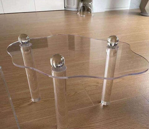 Clear Acrylic Table Bases Perspex® Acrylic Table Top Protector Cut To