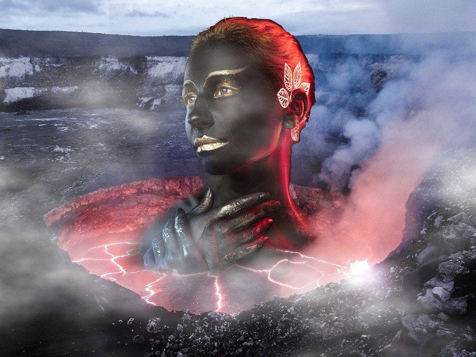 Volcanic Love. She’s on fire for you | by Michelle Marie Warner | Medium