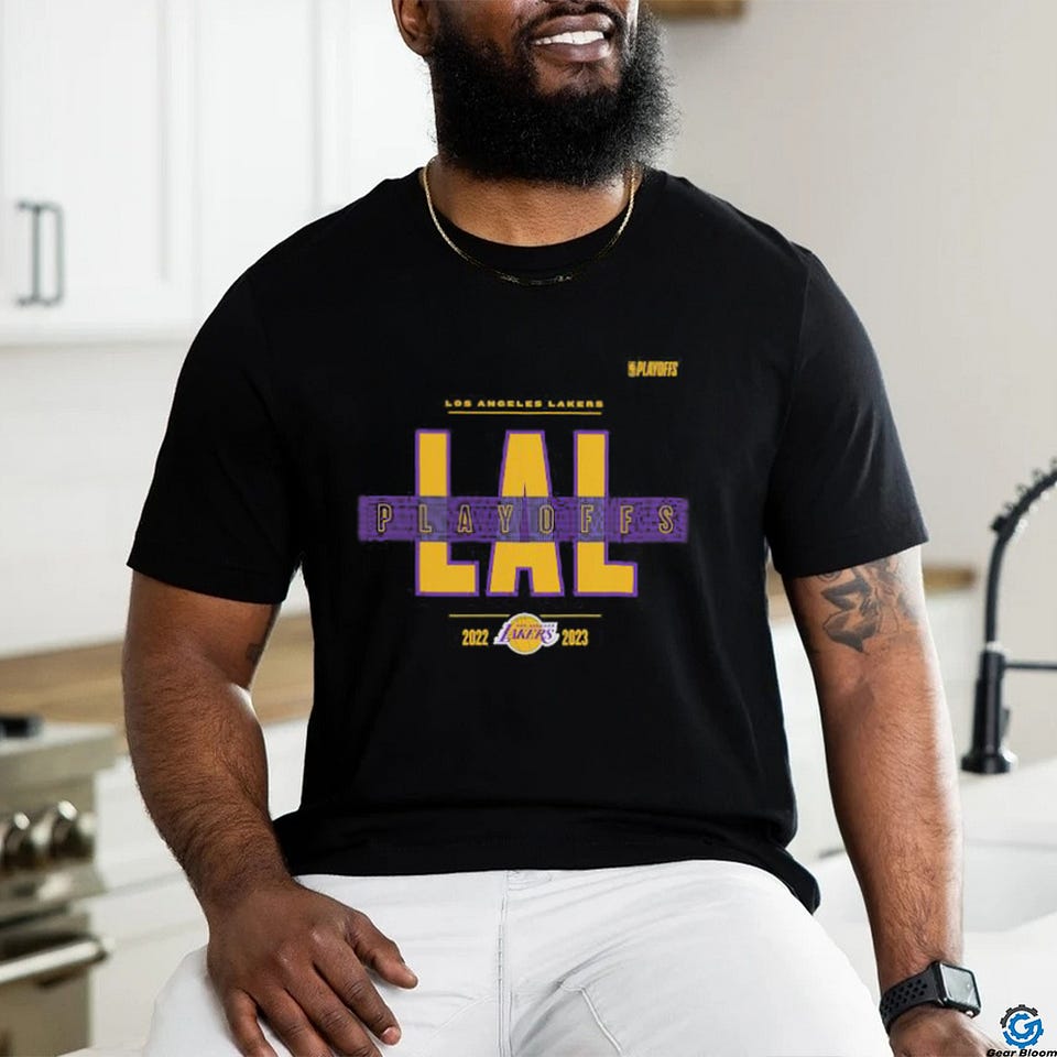 Official Los Angeles Lakers 2022 2023 NBA Playoffs Jump Ball T Shirt ...