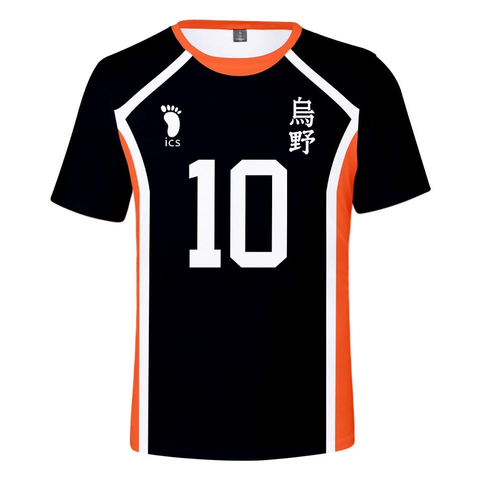 Haikyuu T-Shirts — Karasuno High School Volleyball Number 10 Classic T ...
