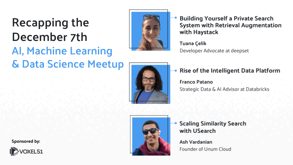 Recapping the AI, Machine Learning and Data Science Meetup — Dec 7, 2023 | by Jimmy Guerrero ...