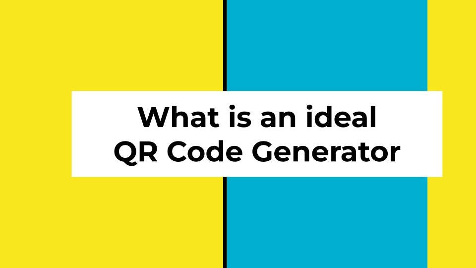What is an ideal QR Code Generator ? - Knowledgegeek - Medium