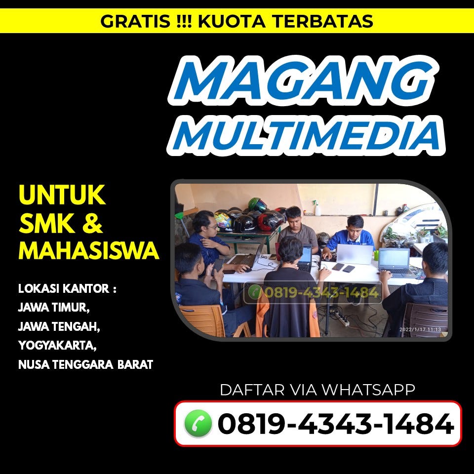 Hub 0819-4343-1484, Info Magang MultimediaWilayaha DKV Wilayah Malang | by Farisa gmacademy ...