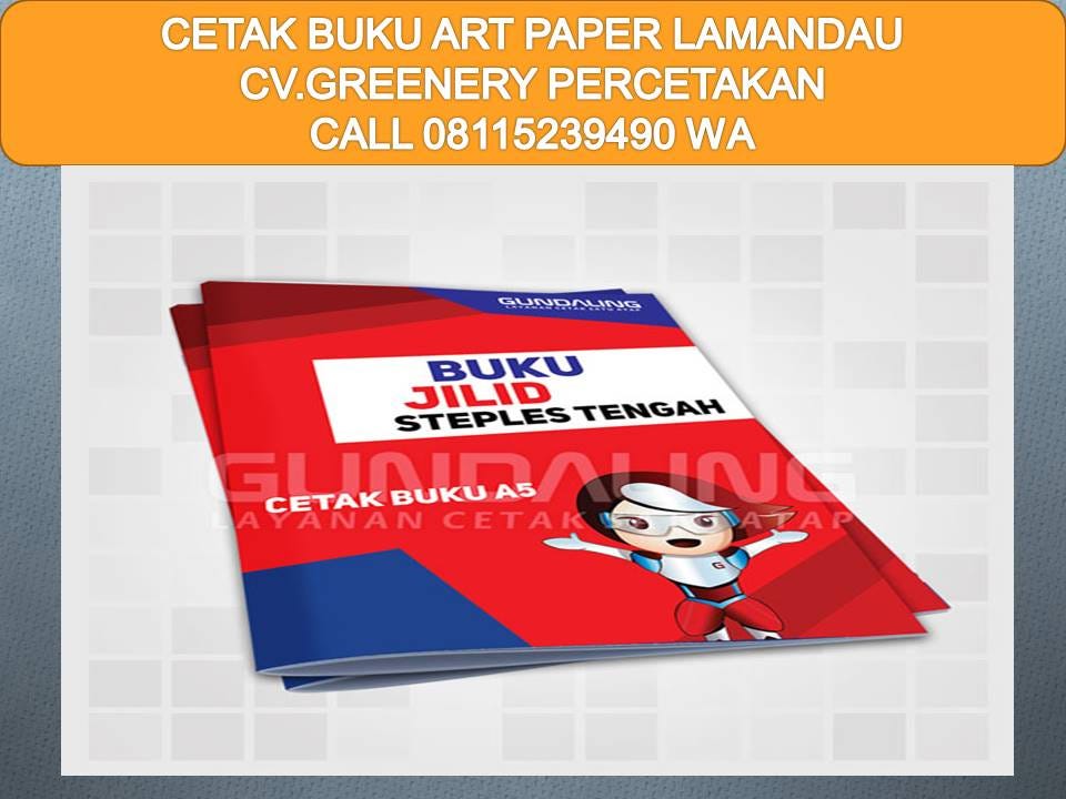 TERMURAH Cetak Buku Art Paper Lamandau di CV Greenery — Percetakan Buku ...