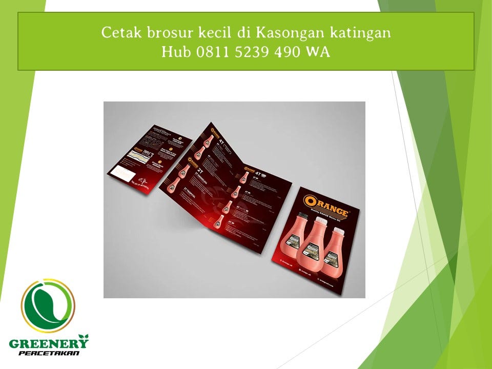 Cetak brosur kecil di Kasongan katingan Hub 0811 5239 490 WA | by Janes Greenery | Medium
