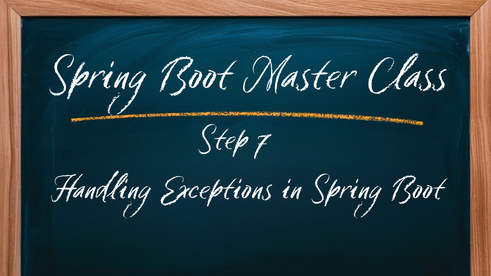 Mastering Spring Boot Step 7 — Handling Exceptions In Spring Boot By Aneesh Kumar Level Up