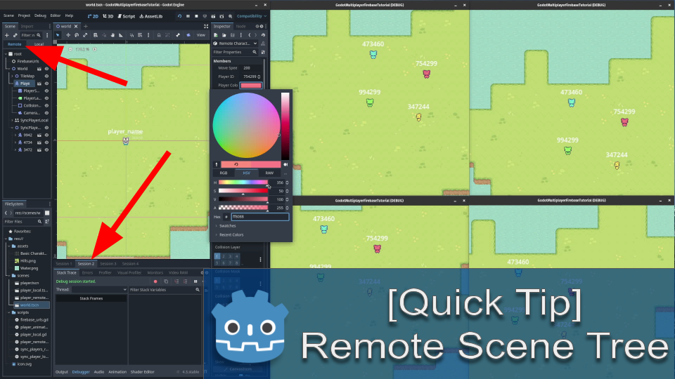 Remote Scene Tree in Godot 4. When you run your games in the Godot… | by Florian Trautweiler ...