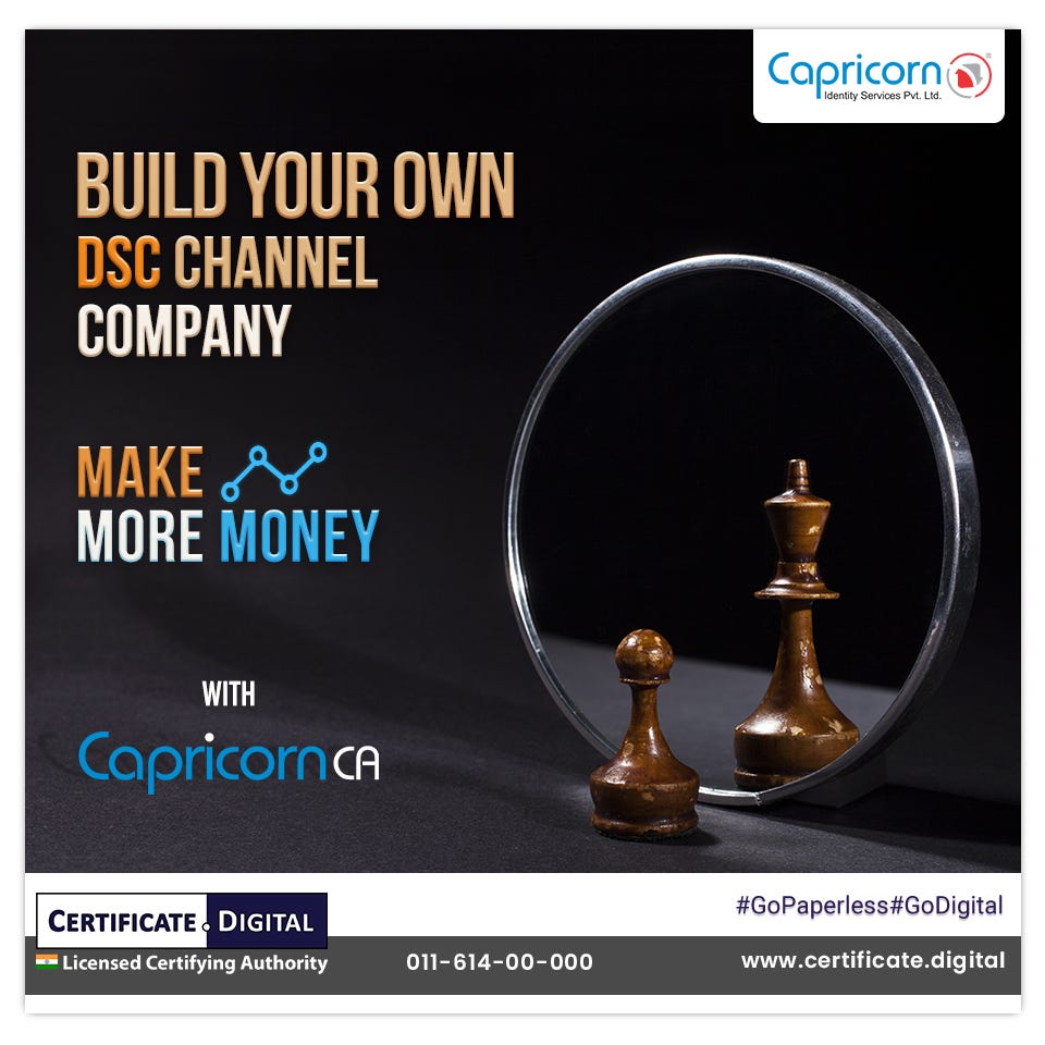 Become a Capricorn Partner and sell DSC at your own costs - Capricornca ...