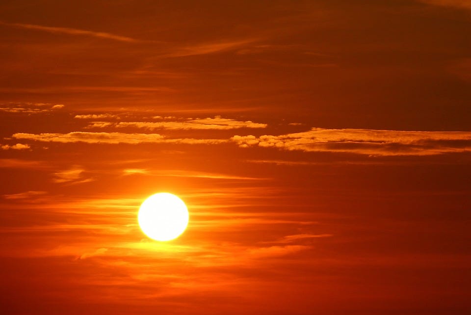 The Setting Sun. It was somewhere between, before the… | by mithun ...